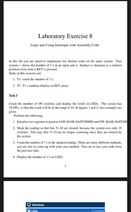 In this lab you are asked to implement two distinct | Chegg.com