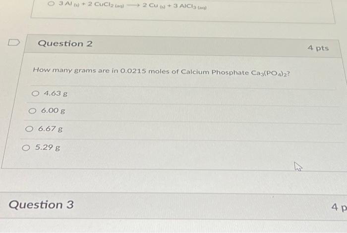 Solved How many grams are in 0.0215 moles of Calcium | Chegg.com