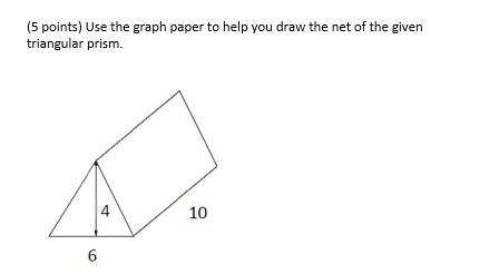 Solved (5 points) Use the graph paper to help you draw the | Chegg.com