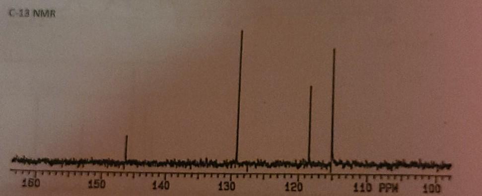 Solved 132. C6H7N Note the double peak in the 3200-3600 cm | Chegg.com