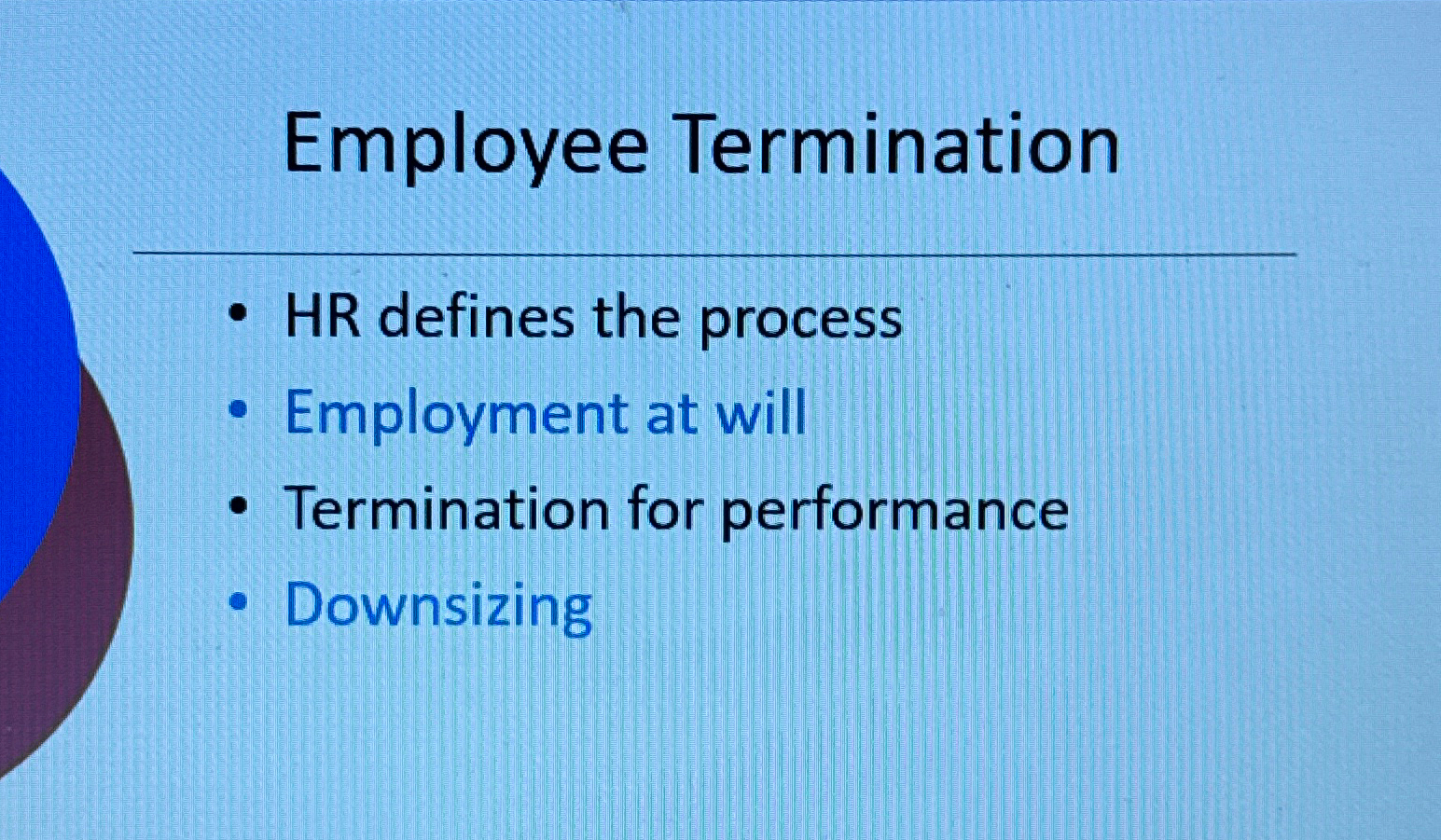 Solved Employee TerminationHR defines the processEmployment | Chegg.com