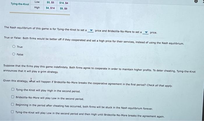 Solved 8. Understanding grim trigger strategies Suppose only | Chegg.com