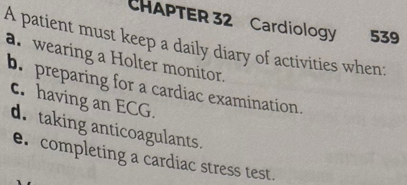 a. ﻿wearing a H ﻿ep a daily diary of activities | Chegg.com