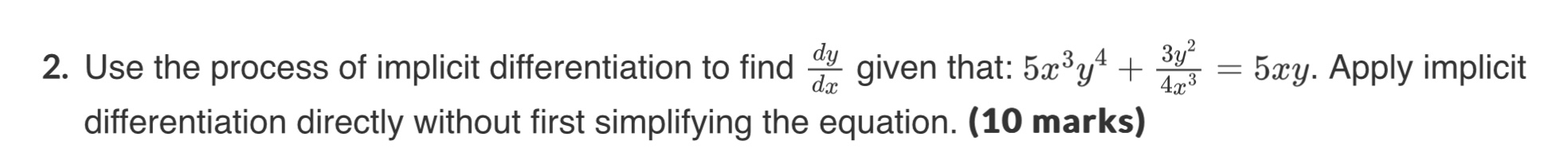 Solved Use the process of implicit differentiation to find | Chegg.com