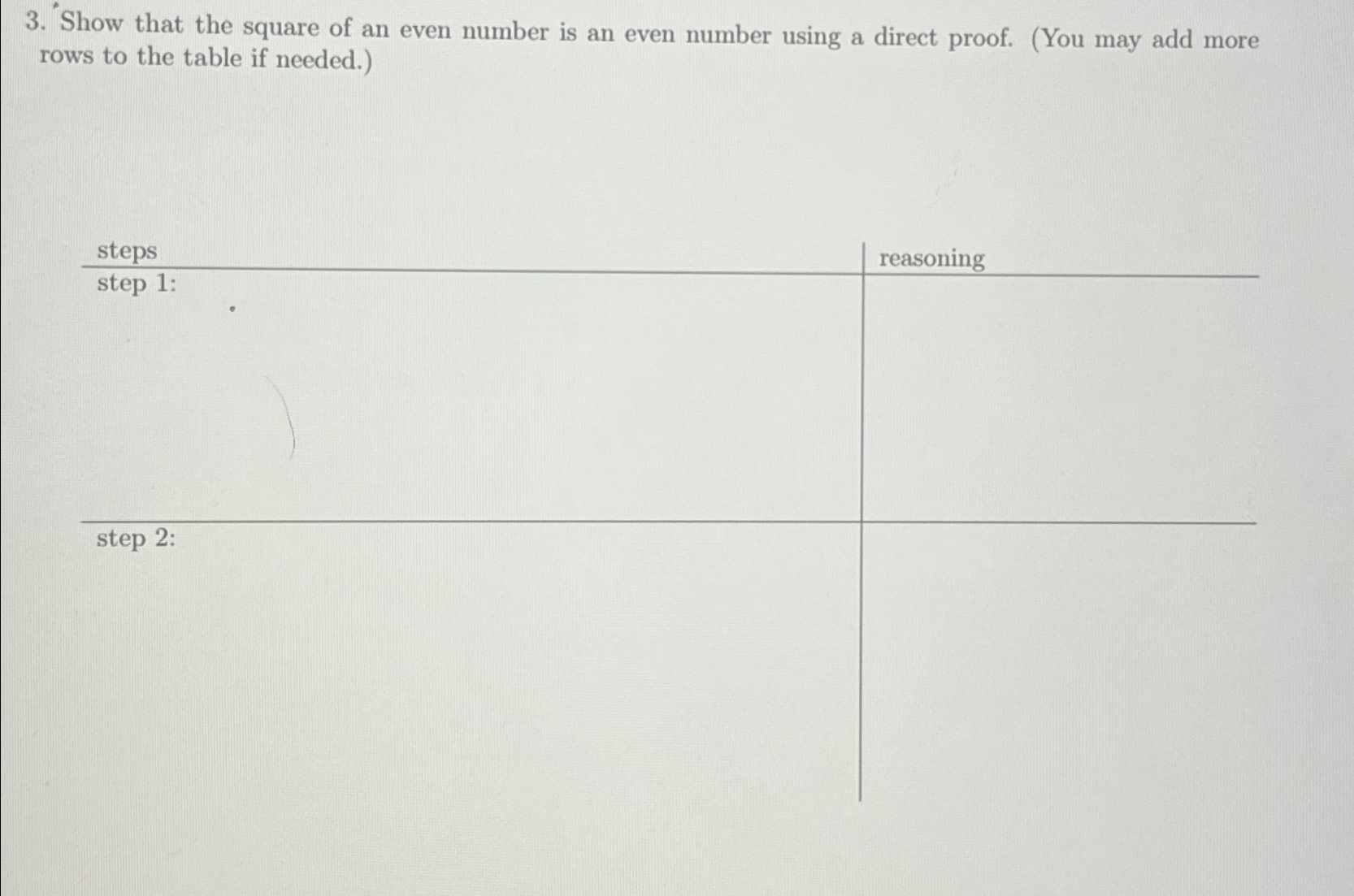 Solved Show that the square of an even number is an even | Chegg.com