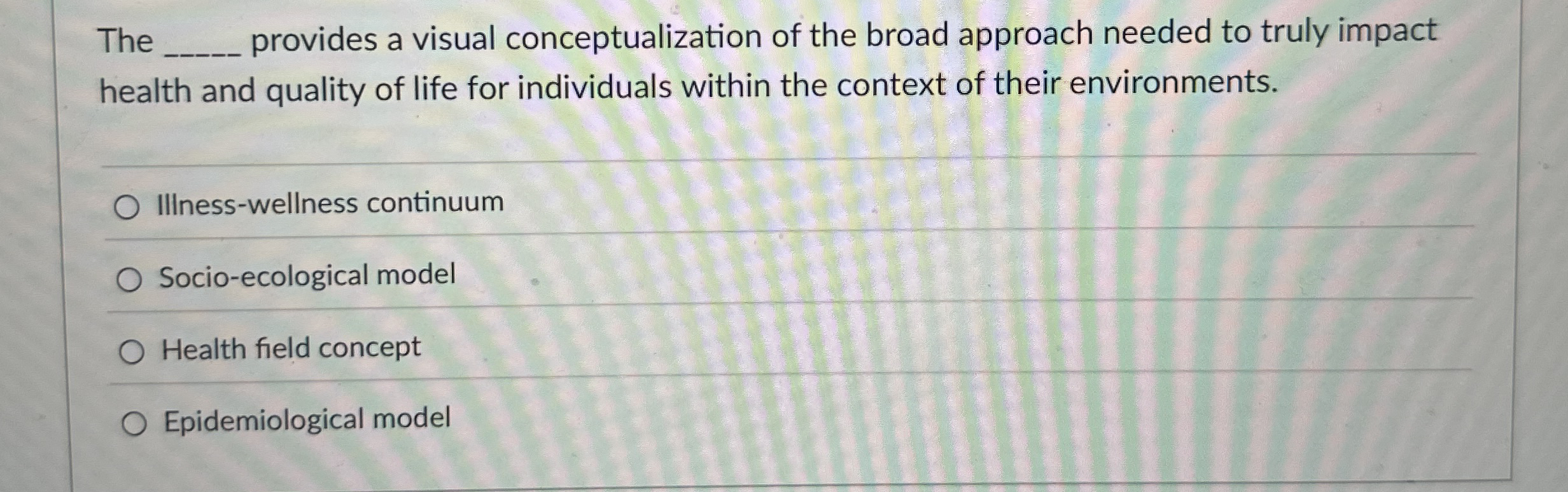 Solved The q, ﻿provides a visual conceptualization of the | Chegg.com