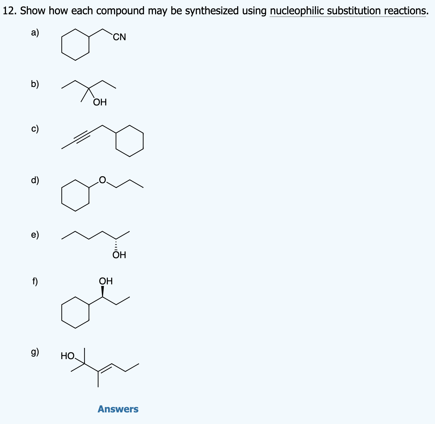 Solved Show how each compound may be synthesized using | Chegg.com