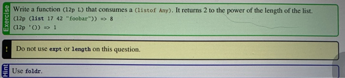Solved Programming by Racket, you can only use the functions | Chegg.com