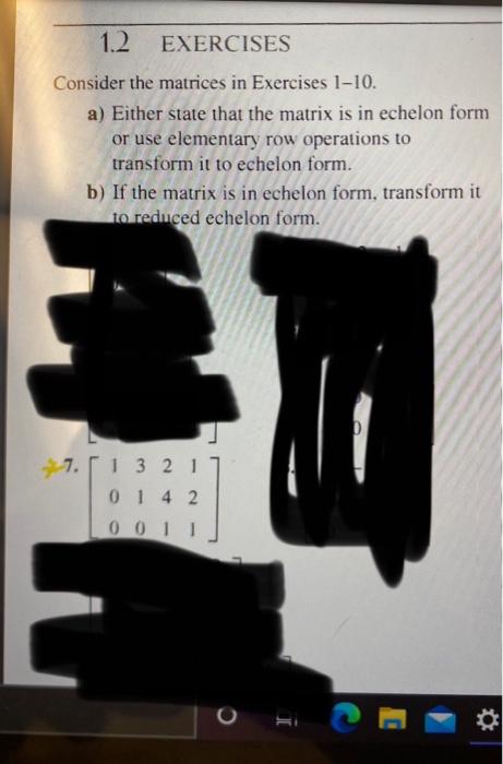 Solved Consider the matrices in Exercises 1-10. a) Either | Chegg.com