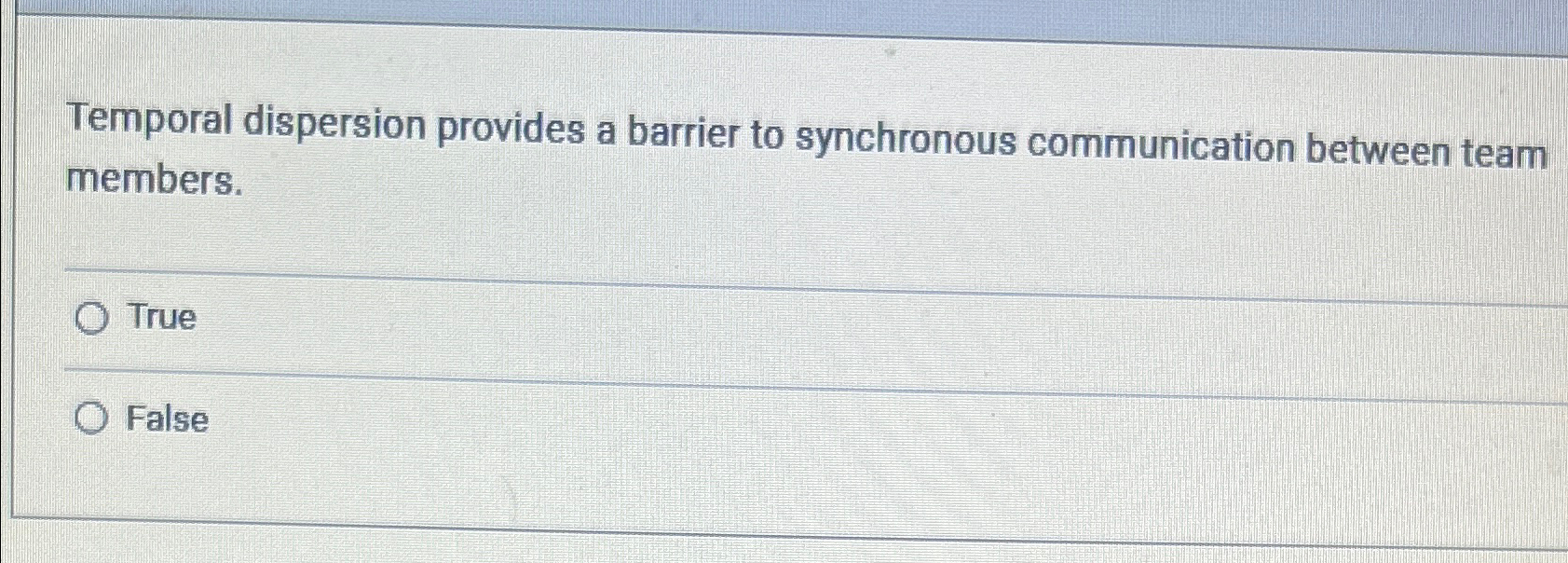 Solved Temporal dispersion provides a barrier to synchronous | Chegg.com