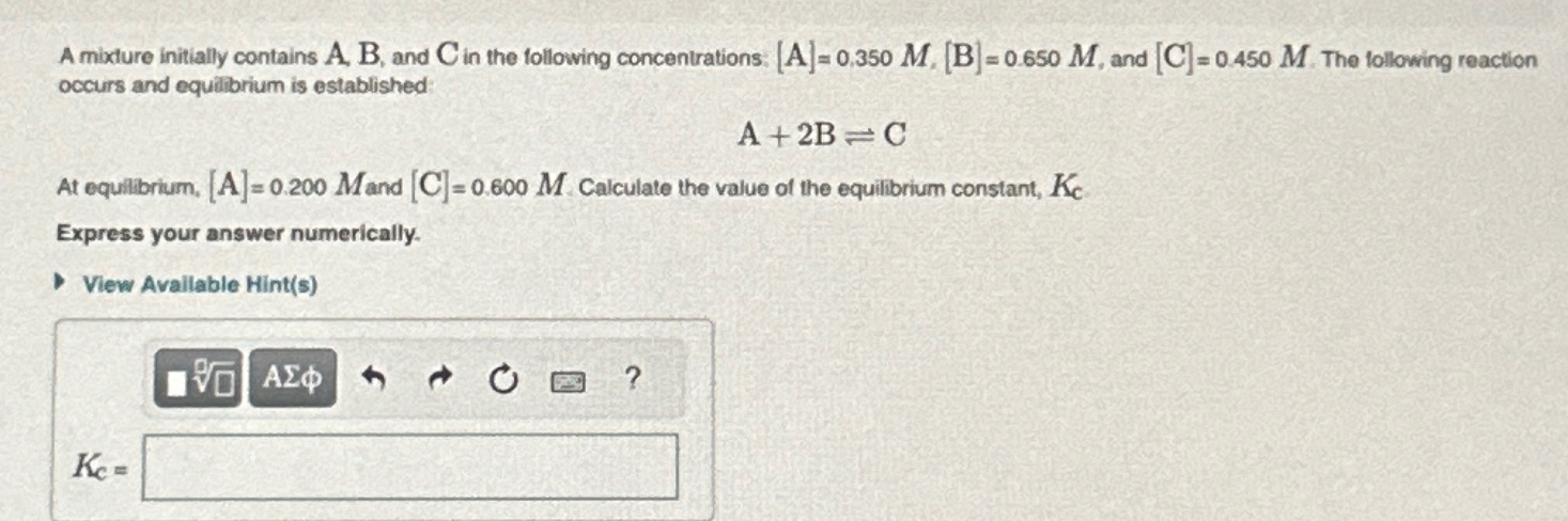 Solved A mixture initially contains A,B, ﻿and C ﻿in the | Chegg.com