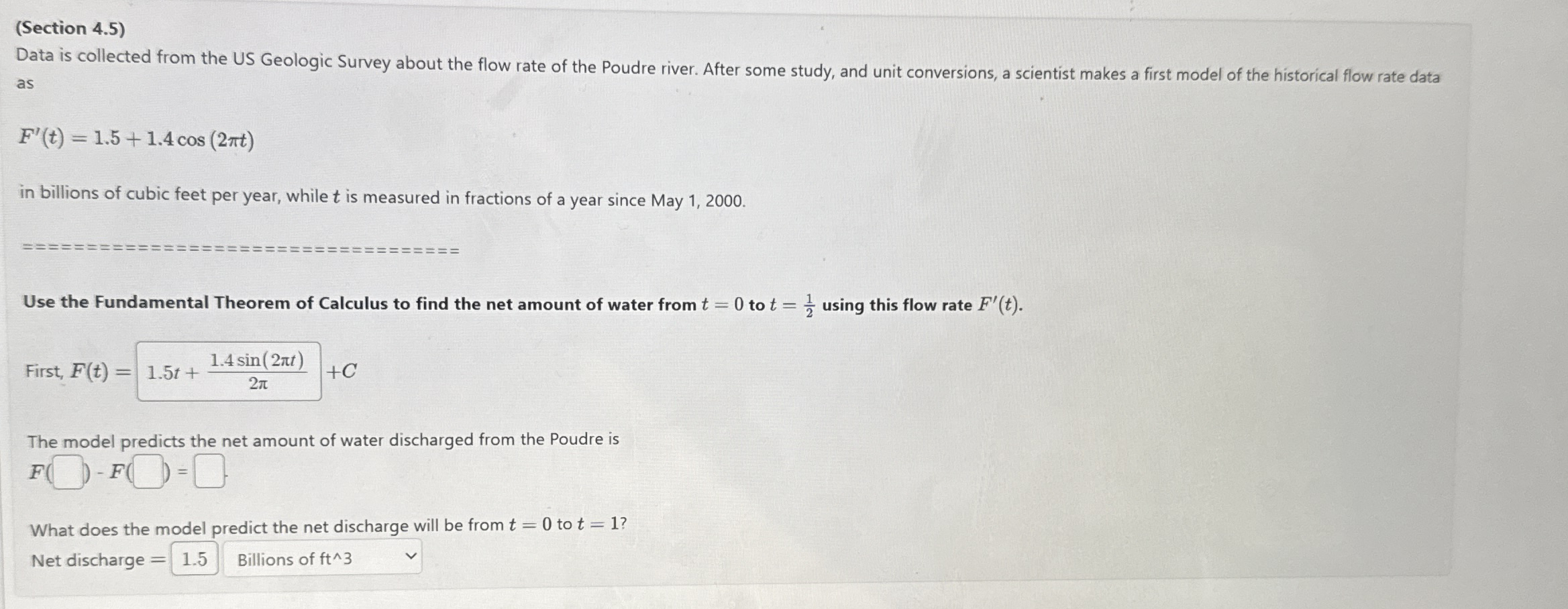 Solved (Section 4.5)Data is collected from the US Geologic | Chegg.com
