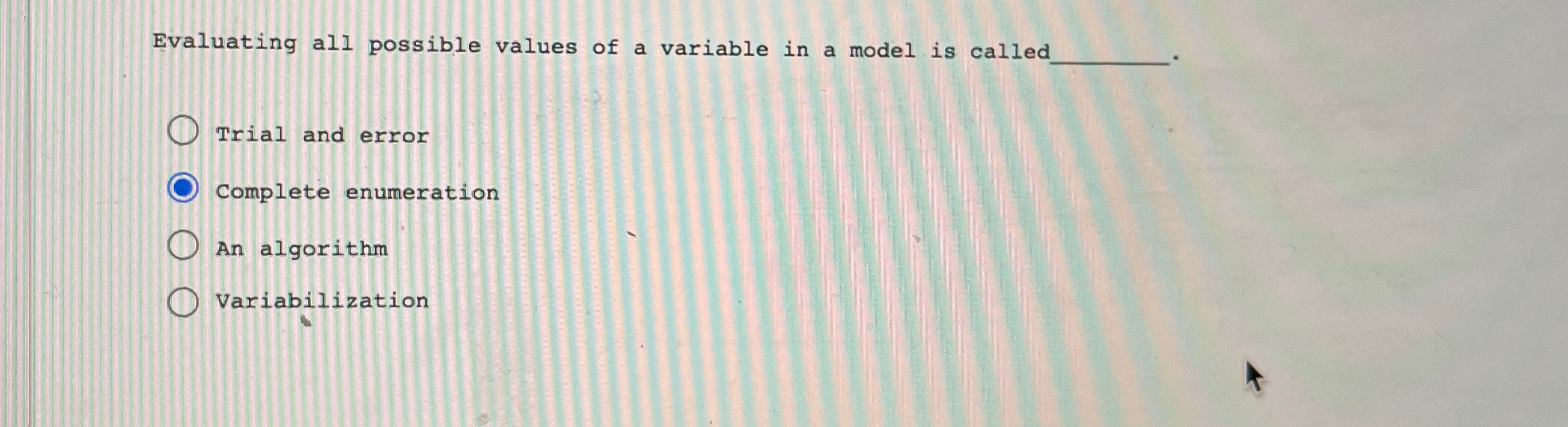 Solved Evaluating all possible values of a variable in a | Chegg.com