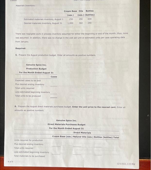Solved Comprehensive Problem 5 Part B: Note: This section is | Chegg.com