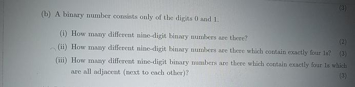 Solved B a Binary Number Consists Only Of The Digits 0 7068