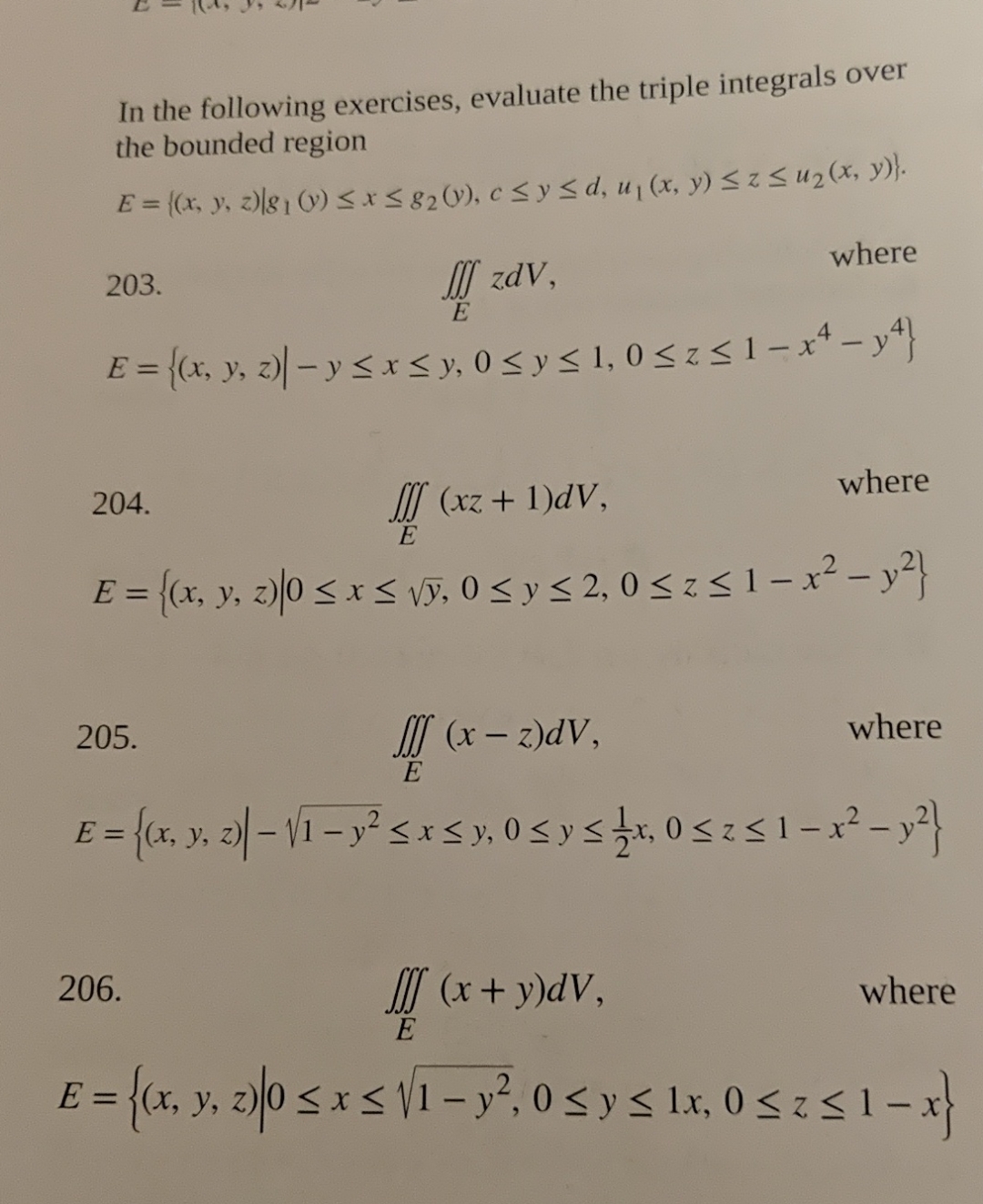 Solved In the following exercises, evaluate the triple | Chegg.com