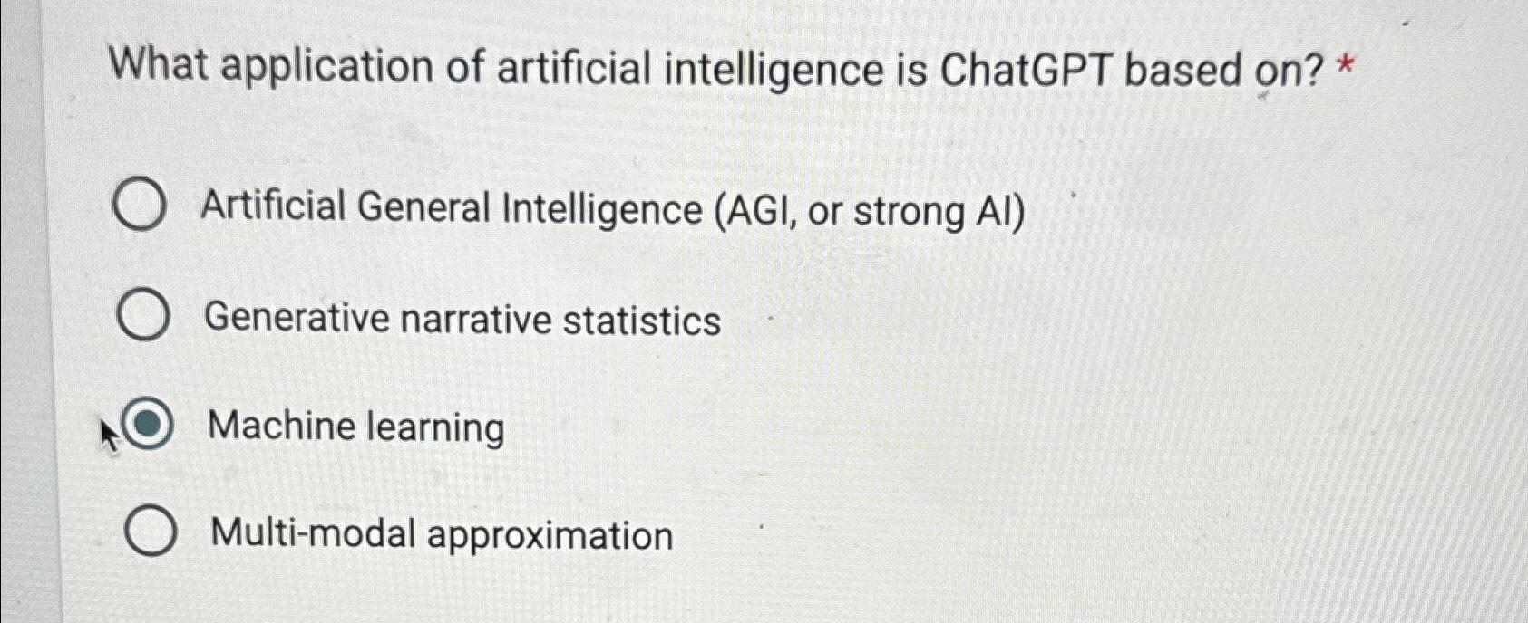 Solved What application of artificial intelligence is | Chegg.com
