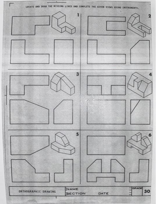 Solved LOCATE AND DRAW THE MISSING LINES AND COMPLETE THE | Chegg.com