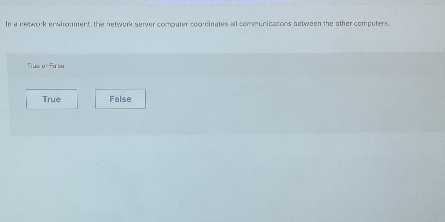 Solved In a network environment, the network server computer | Chegg.com