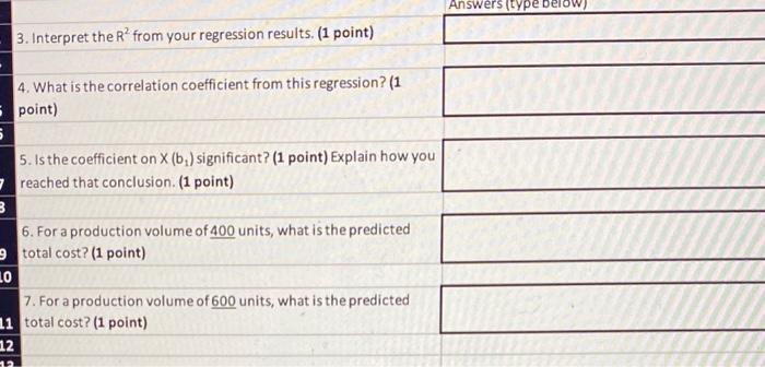 Solved 3. Interpret the R2 from your regression results. ( 1 | Chegg.com
