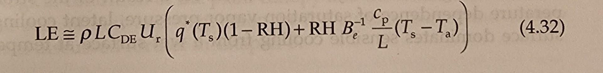 Solved 2. Use the bulk aerodynamic formula (4.32) to | Chegg.com