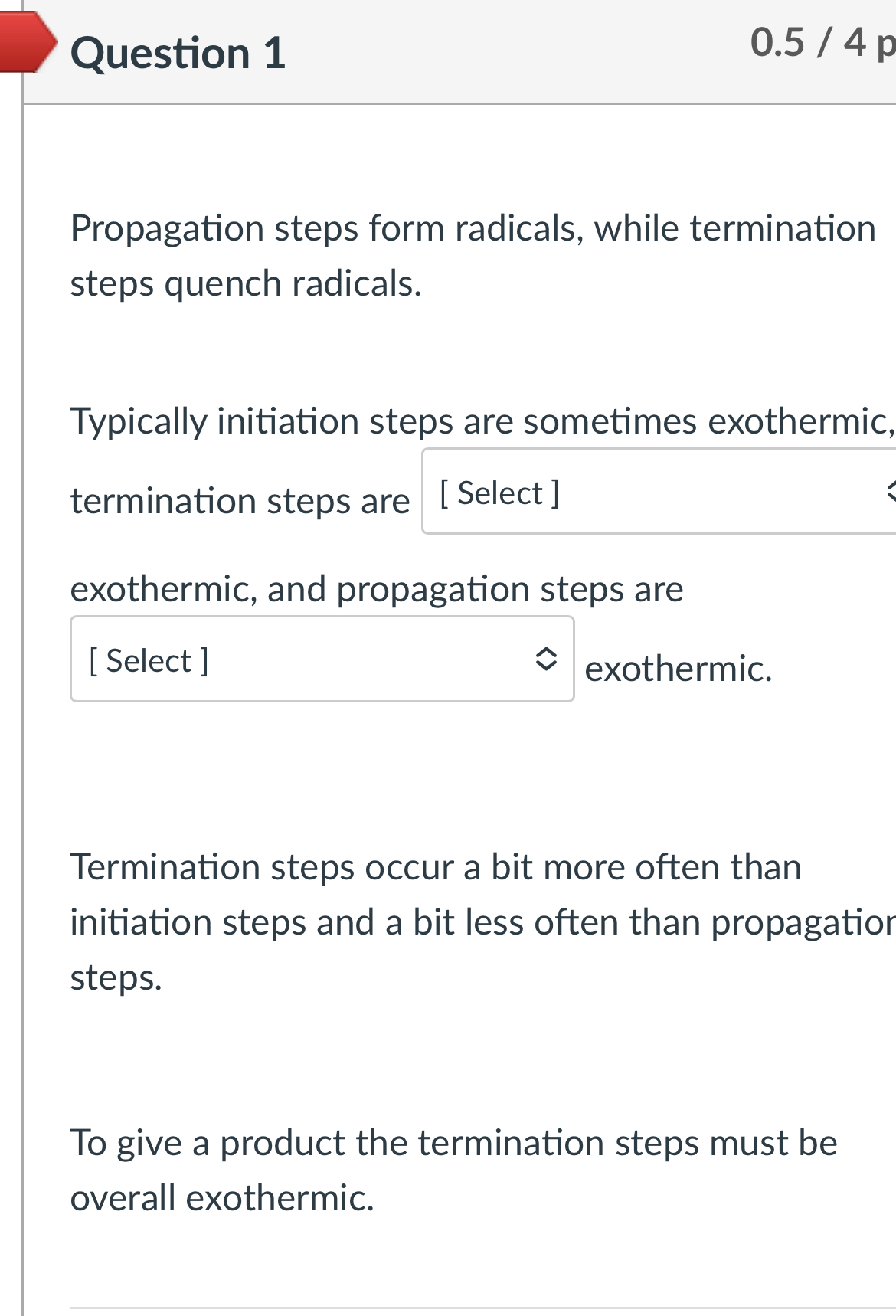 Solved Question 10.54 ﻿pPropagation steps form radicals, | Chegg.com