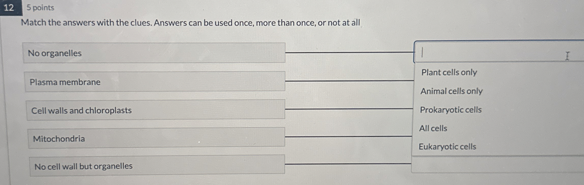 Solved 5 ﻿pointsMatch the answers with the clues. Answers | Chegg.com