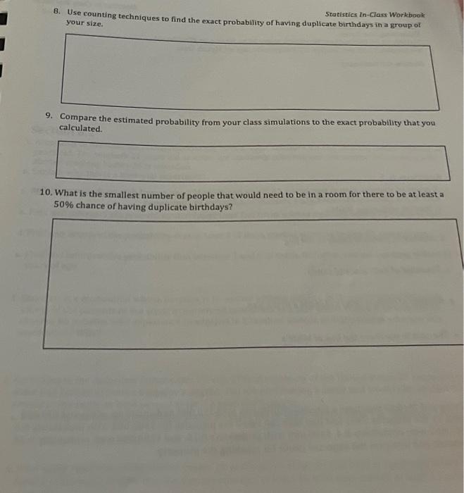 Solved Now each student in your class will run a simulation | Chegg.com