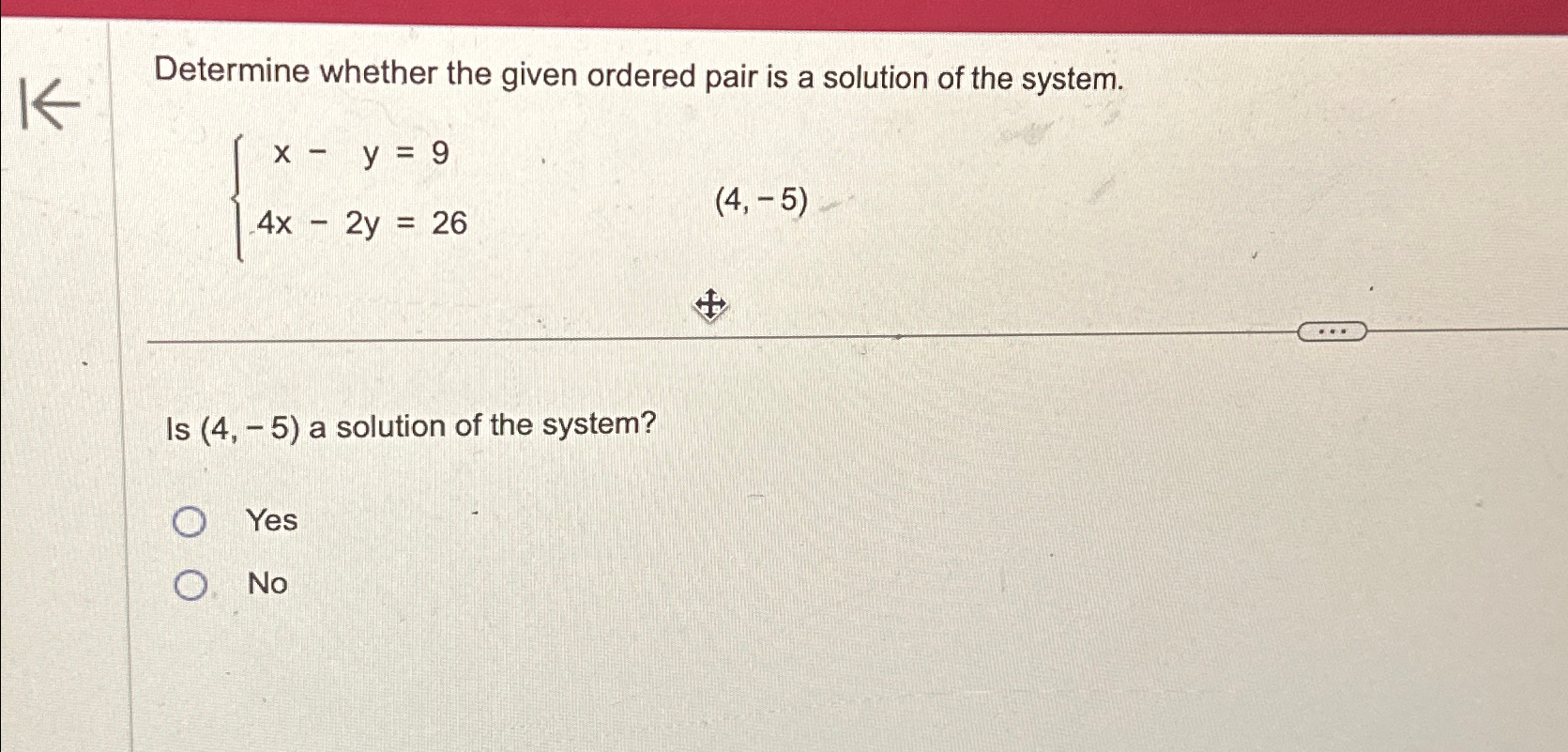 Solved Determine whether the given ordered pair is a | Chegg.com