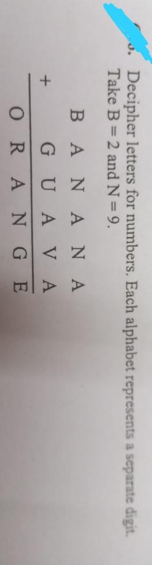 Solved J. ﻿Decipher letters for numbers. Each alphabet | Chegg.com