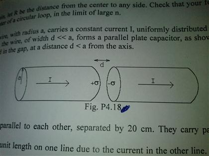 Solved An infinite fat wire, with radius a, carries a | Chegg.com