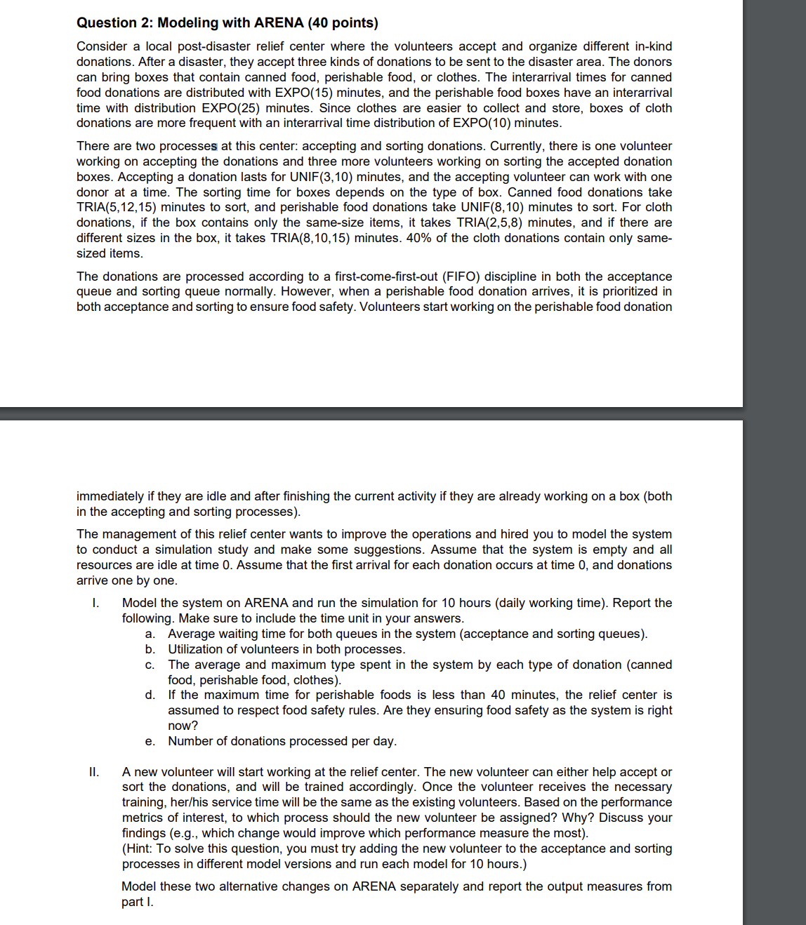 Solved I want to see arena models visually for answer | Chegg.com