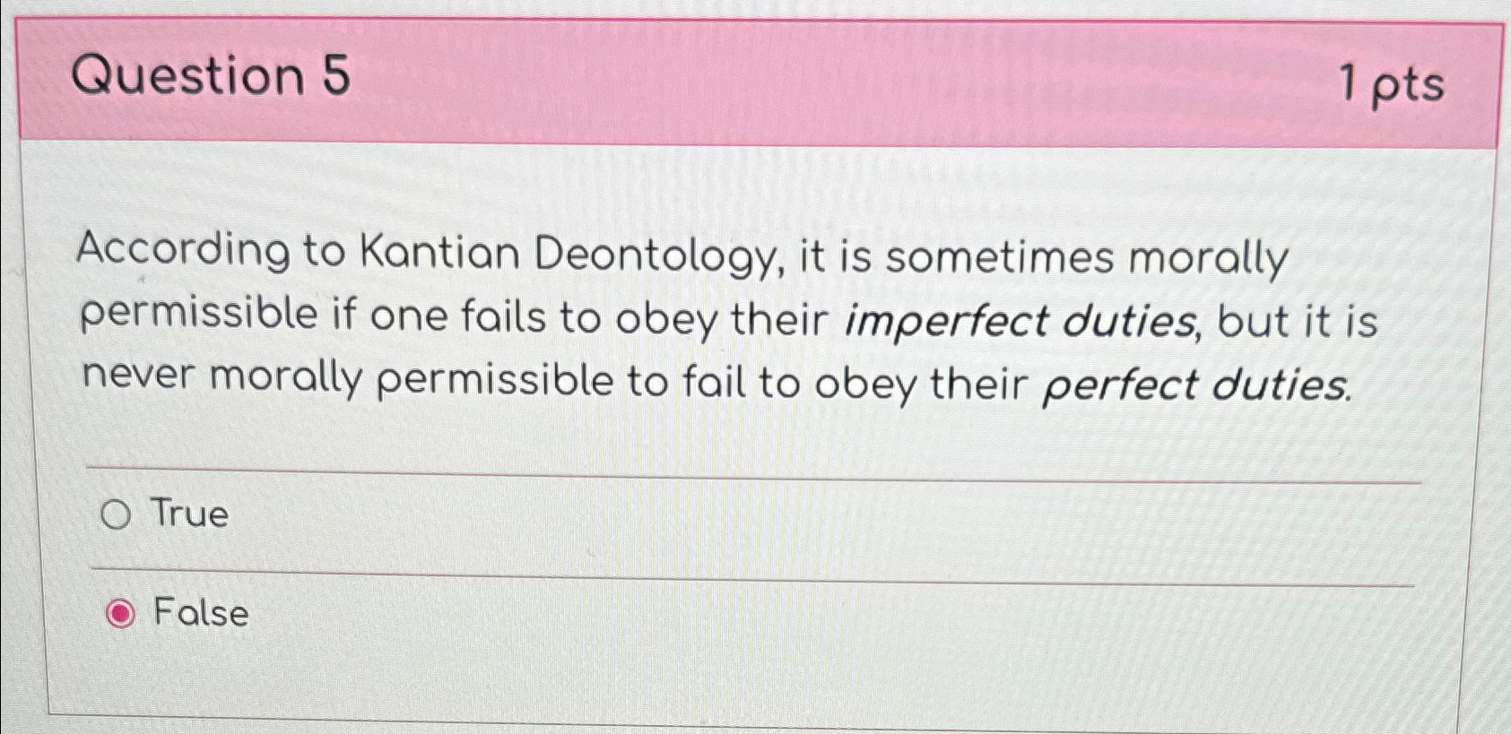 Solved Question 51 ﻿ptsAccording to Kantian Deontology, it | Chegg.com