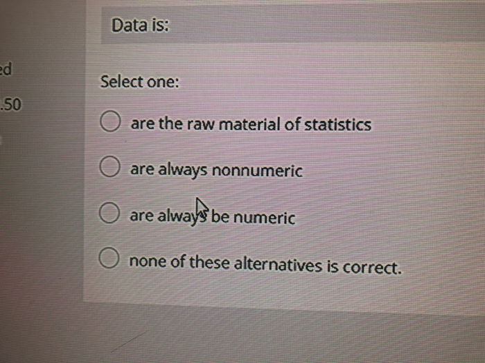 Solved tistics (Spring 2020) sec. 01 The ordinal scale of | Chegg.com