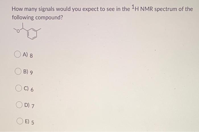 Solved What splitting pattern is observed in the proton NMR | Chegg.com