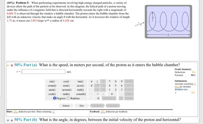 [Solved]: (10 %) Problem 5: When performing experiments inv
