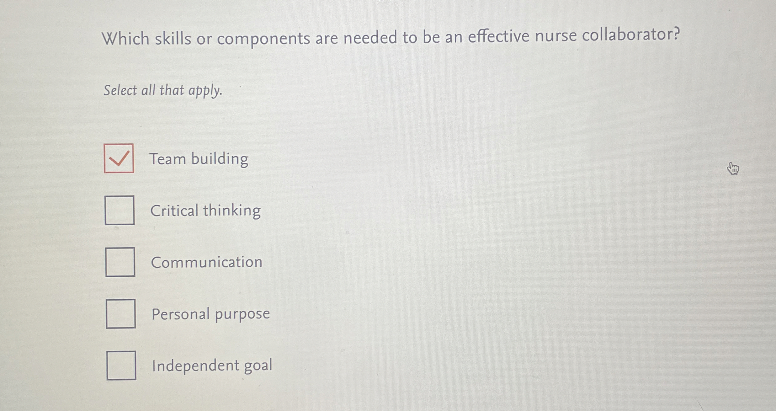 Solved Which skills or components are needed to be an | Chegg.com