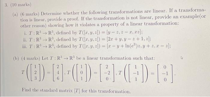 Solved (a) (6 marks) Determine whether the following | Chegg.com