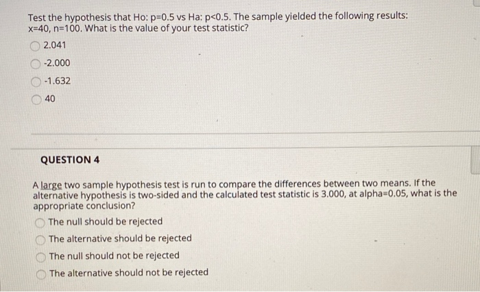 Solved Test the hypothesis that Ho: p=0.5 vs Ha: p
