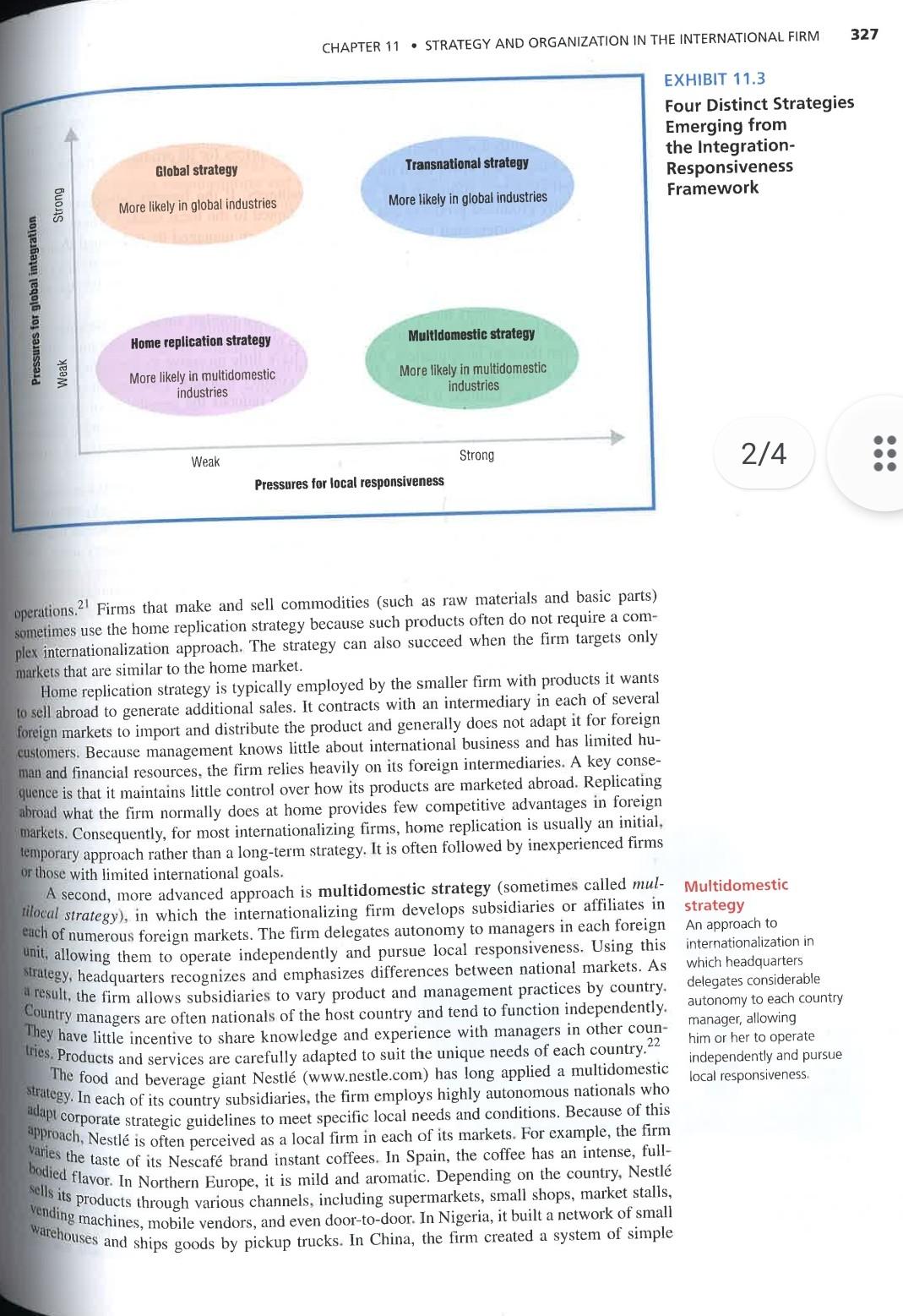 Solved Draw a mind-map of what is Integration-Responsiveness | Chegg ...
