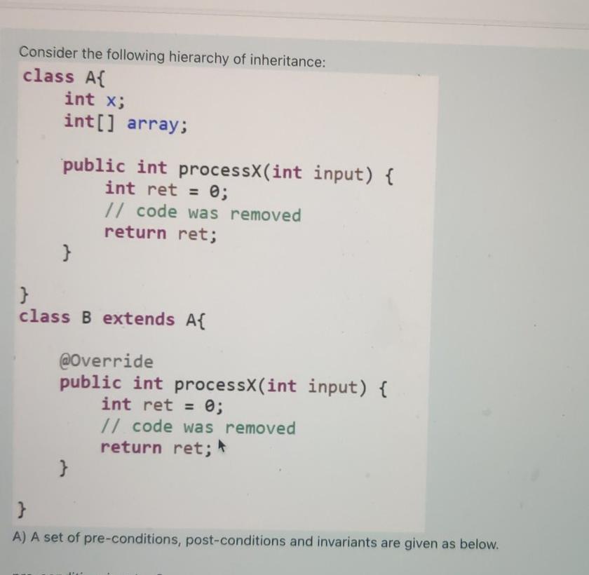 Solved Consider the following hierarchy of inheritance: | Chegg.com