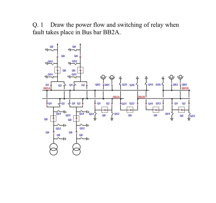 Solved Q. 1 Draw the power flow and switching of relay when | Chegg.com