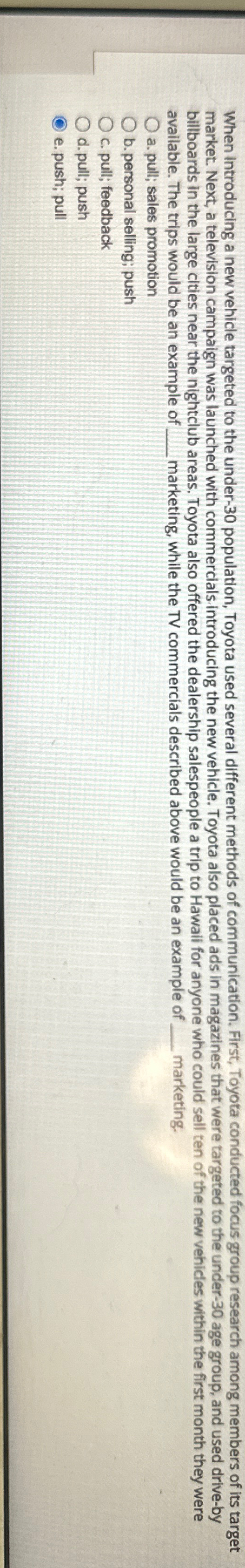 Solved When introducing a new vehicle targeted to the | Chegg.com