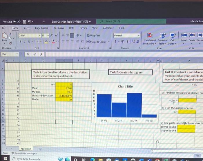 Solved Page Layout Excel Question Topic13V71669781079 intion | Chegg.com