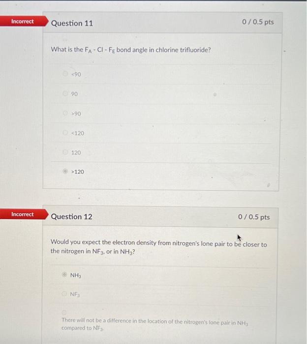 Solved What is the FE−S - O bond angle in SOF4 ? 90 | Chegg.com