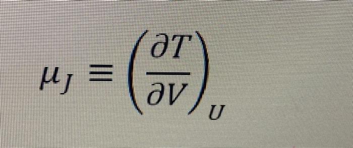 Solved the joule-thomson coefficient measures the change in | Chegg.com