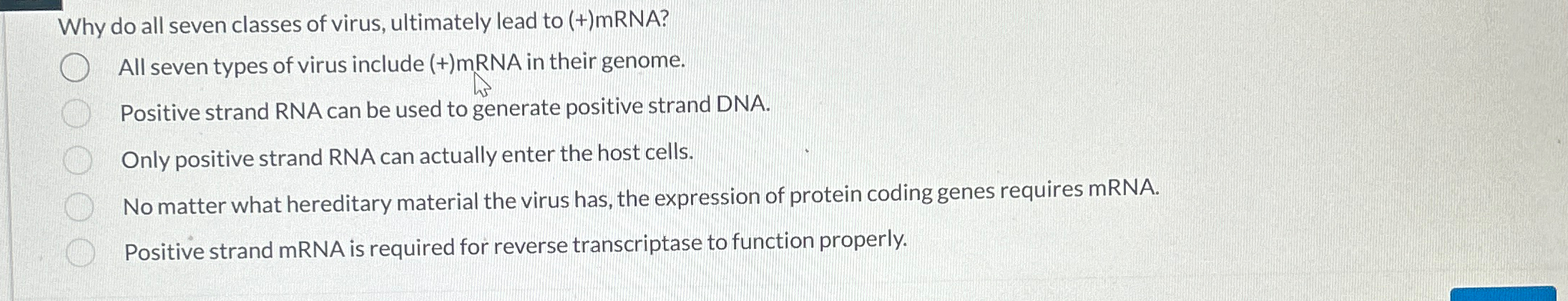 Solved Why do all seven classes of virus, ultimately lead to | Chegg.com