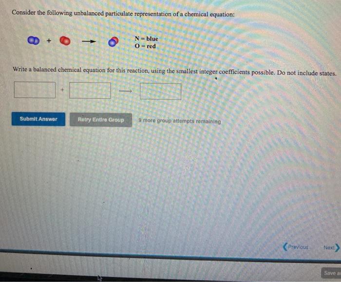 Solved Consider the following unbalanced particulate | Chegg.com