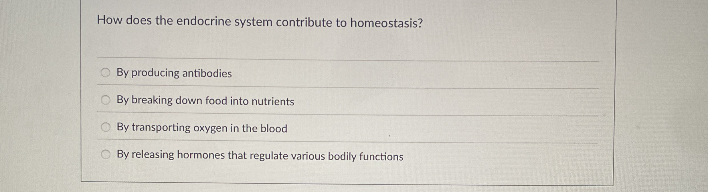 Solved How does the endocrine system contribute to | Chegg.com