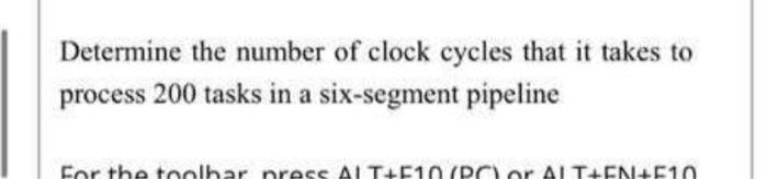 Solved Determine the number of clock cycles that it takes to | Chegg.com